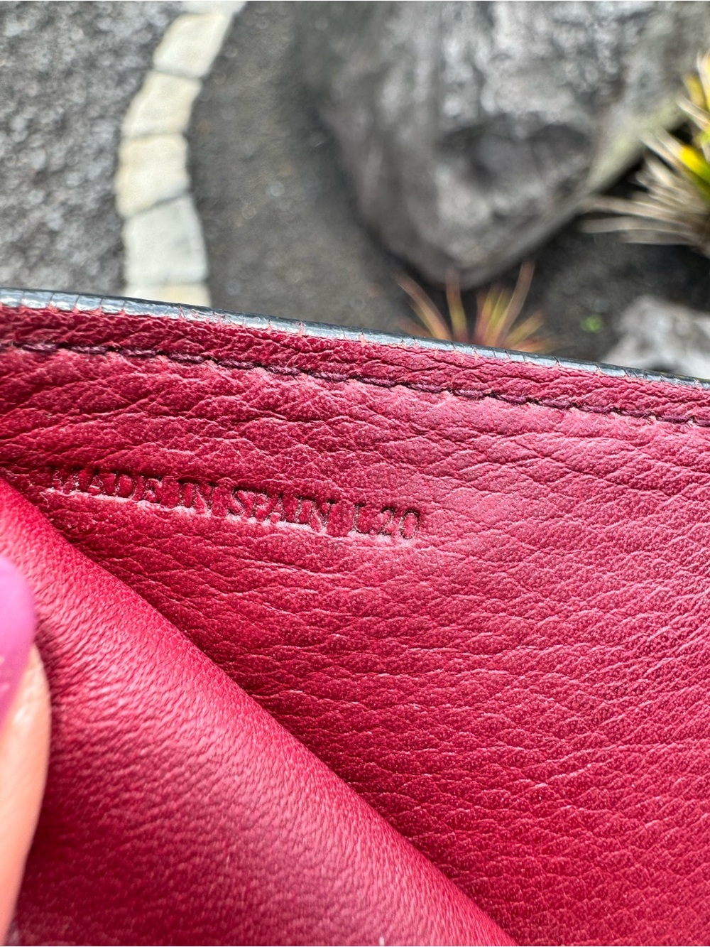 Loewe | Bags | Loewe Vintage Red Leather Wallet Coin Purse Made In ...